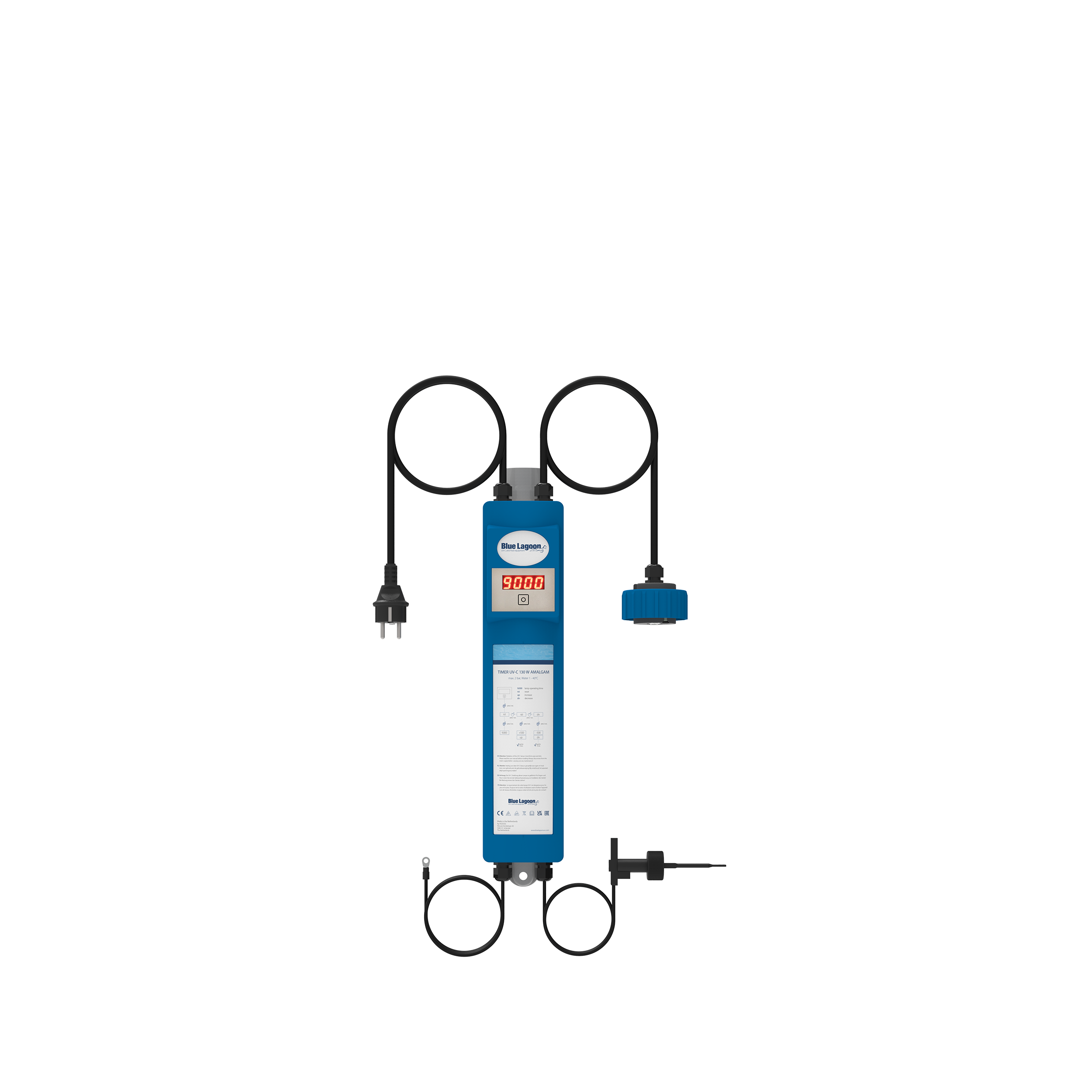Electrics Blue Lagoon UV-C INOX 130 W Amalgam incl. flow switch – VGE B.V.
